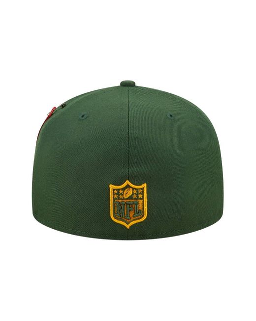 Alpha Industries Green Bay Packers X Alpha X New Era 59fifty Fitted Cap ...