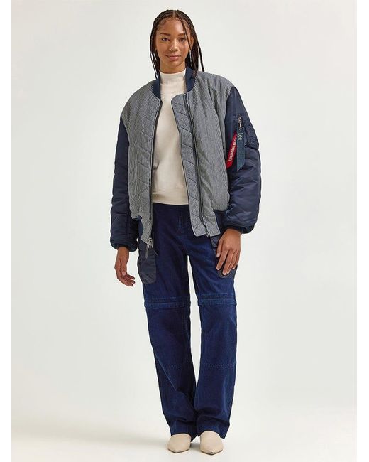 Alpha Industries / FW24-LEE Alpha X Lee Reversible Ma-1 Jacket in Blue ...