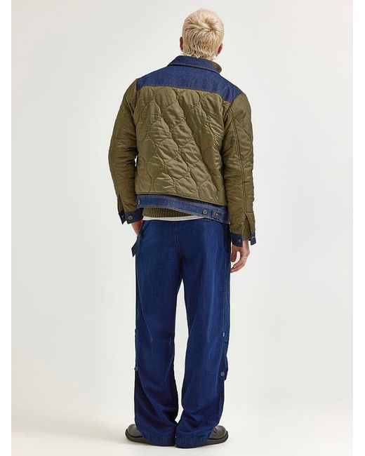 Alpha Industries Alpha X Lee Quilted Jacket in Blue for Men | Lyst