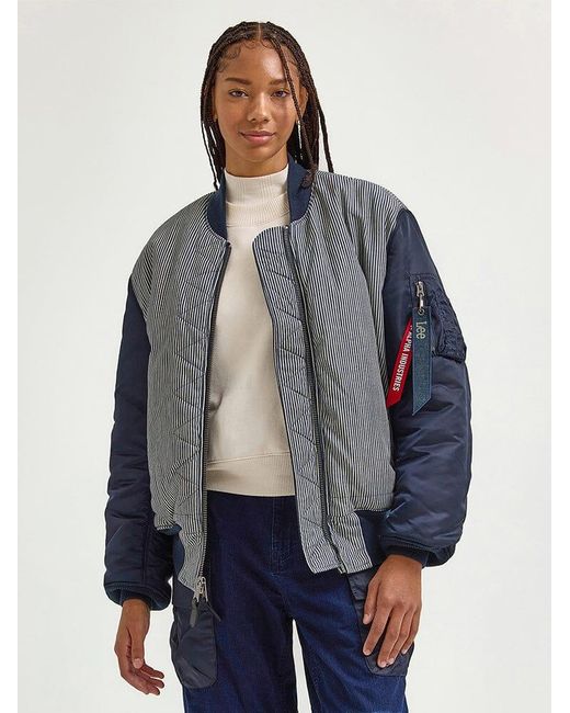 Alpha Industries / FW24-LEE Alpha X Lee Reversible Ma-1 Jacket in Blue for Men | Lyst