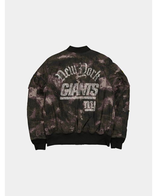 Alpha Industries New York Giants X Alpha X New Era Ma-1 Bomber Jacket ...