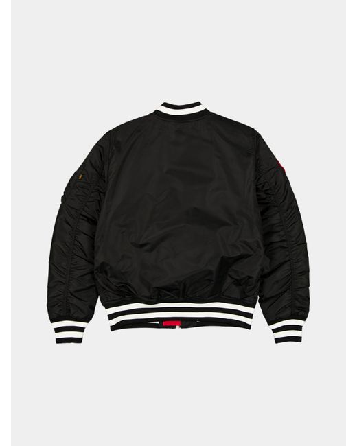KTZ Chicago Bulls X Alpha X Ma-1 Bomber Jacket (black) for Men | Lyst