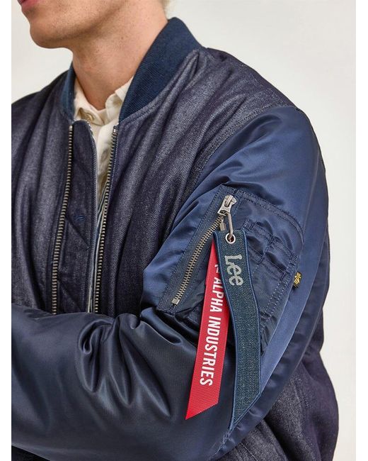 Alpha Industries / FW24-LEE Alpha X Lee Reversible Ma-1 Jacket in Blue for Men | Lyst