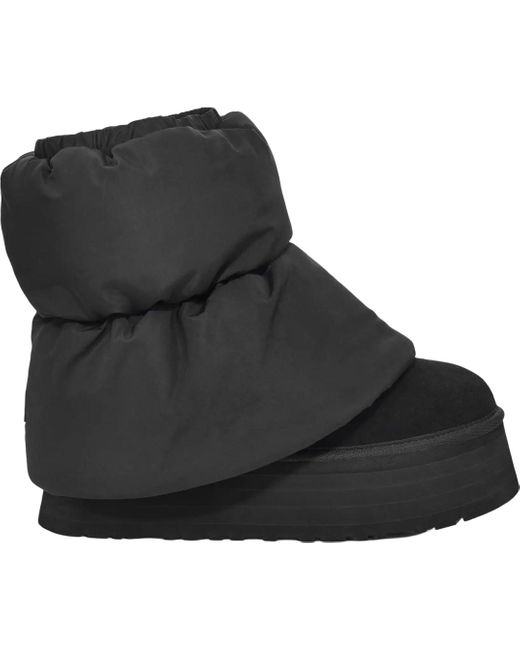 UGG Classic Mini Dipper Puffer Boots in Black | Lyst Canada