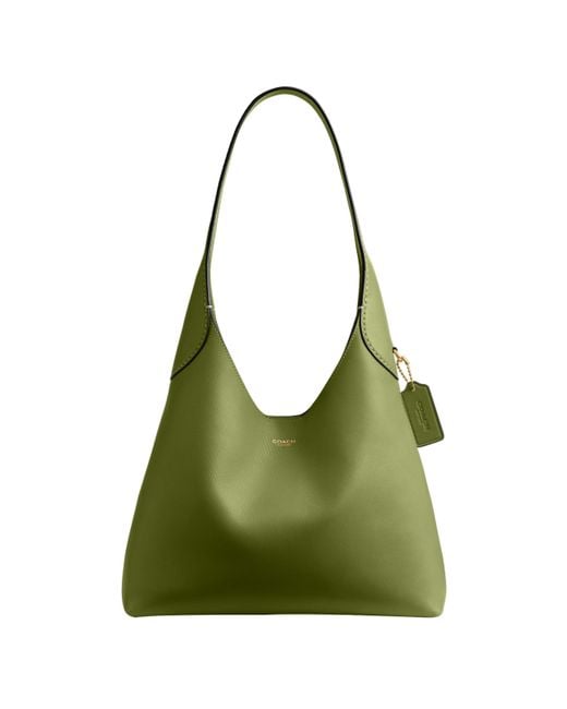 COACH Brooklyn Shoulder Bag 28 in Green | Lyst
