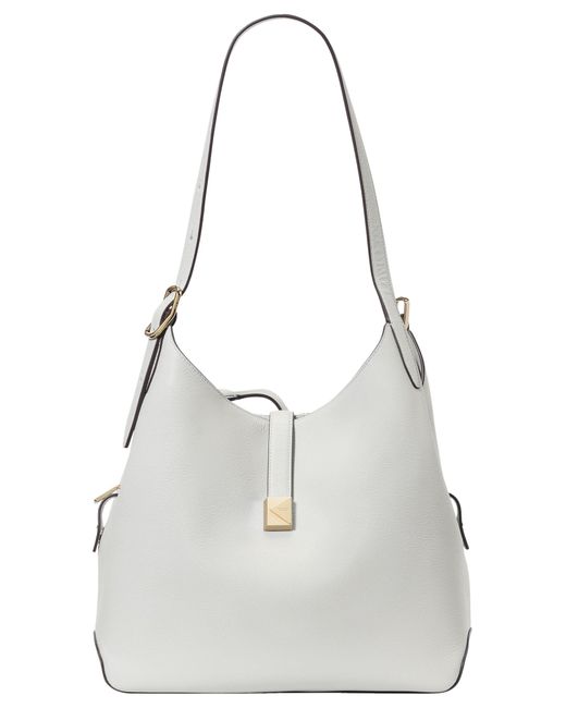 Kate Spade Deco Pebbled Leather Large Shoulder Bag | Lyst