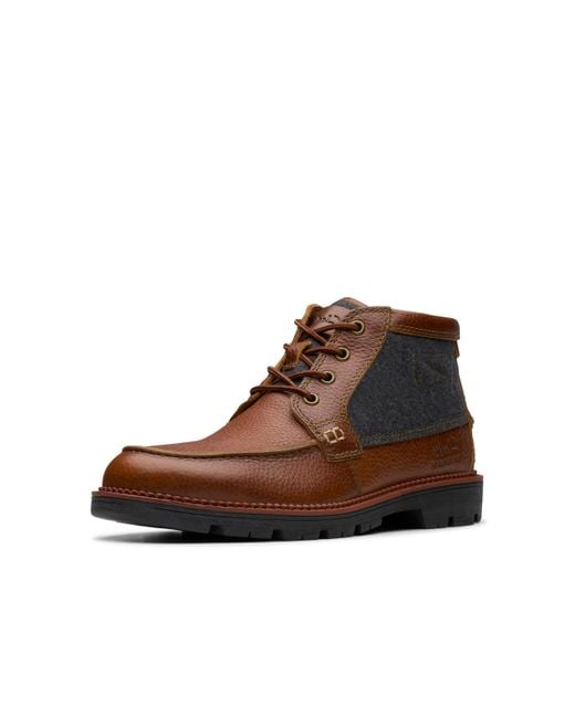 Clarks Maplewalk Moc Ankle Boot in Brown for Men | Lyst