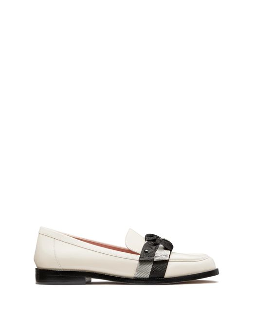 Kate Spade Leandra Mule Loafer in White | Lyst