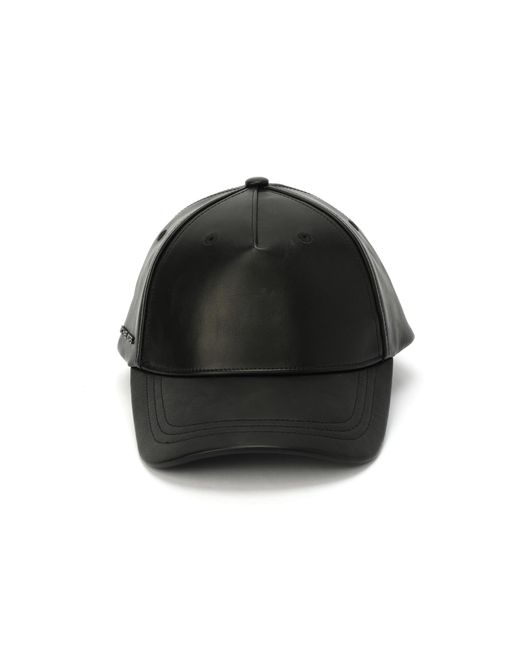 Michael Kors Distressed Denim Baseball Cap in Black | Lyst