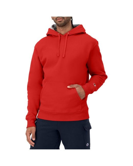 Champion Hoodie in Red for Men | Lyst