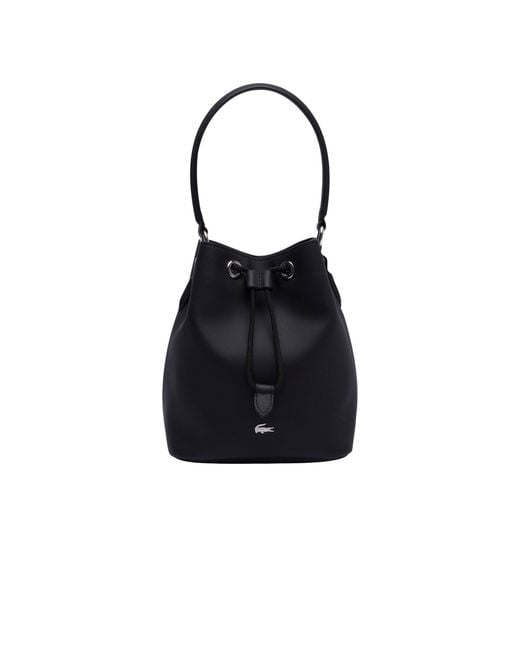 Lacoste Bucket Bag in Black | Lyst