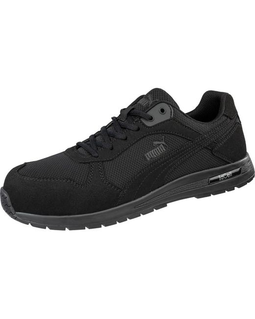 PUMA Frontside Black Grey Sd Industrial Shoe for Men | Lyst