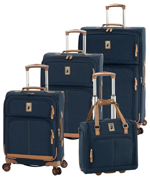 London Fog Wallington Denim 4 Piece Nested Set Usb in Blue | Lyst