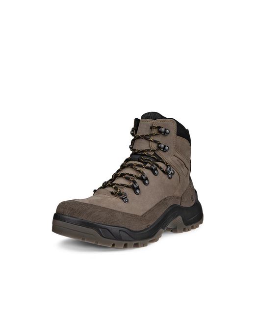 Ecco Offroad Waterproof High Lace Up Hiking Boot in Brown for Men | Lyst UK