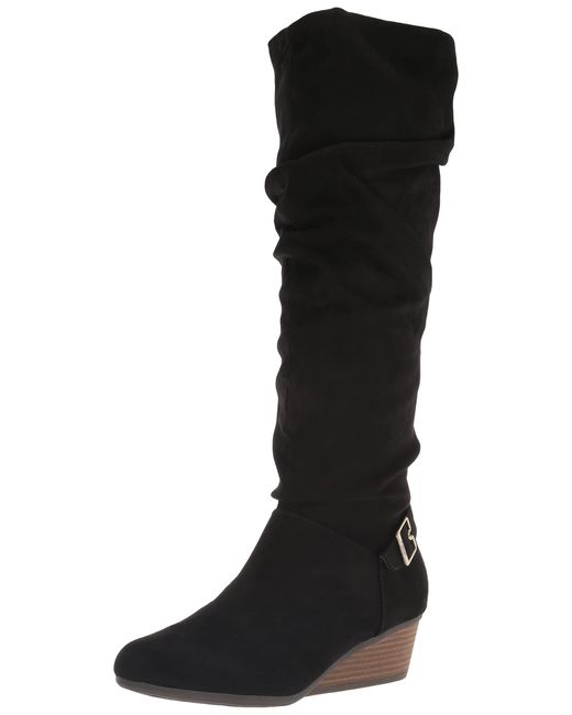 Dr. Scholls Break Free Knee High Shaft Boots in Black | Lyst Dr. Scholls Break Free Knee High Shaft Boots in Black | Lyst