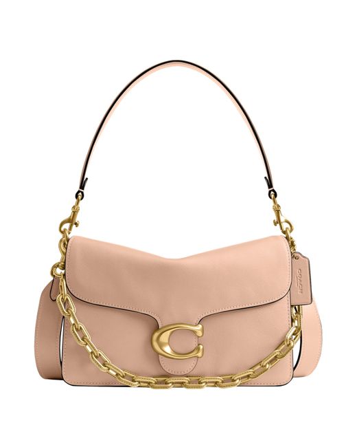 COACH Chain Tabby Shoulder Bag in Natural | Lyst