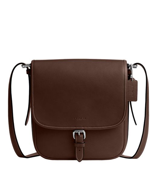 COACH Hitch Flap Crossbody in Brown for Men | Lyst