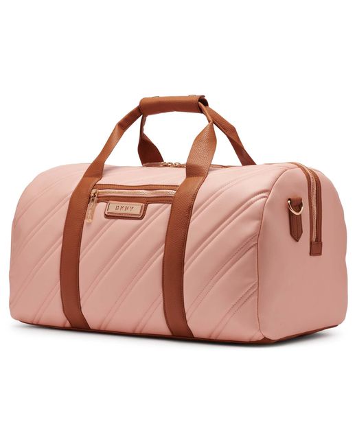 DKNY Duffel Softside Weekender Luggage in Pink | Lyst