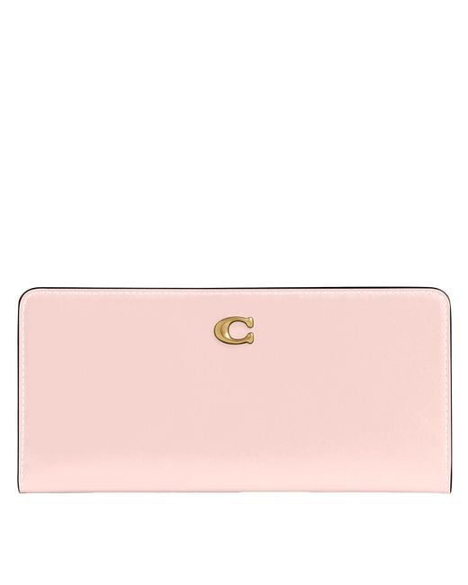 COACH Essential Slim Wallet in Pink | Lyst