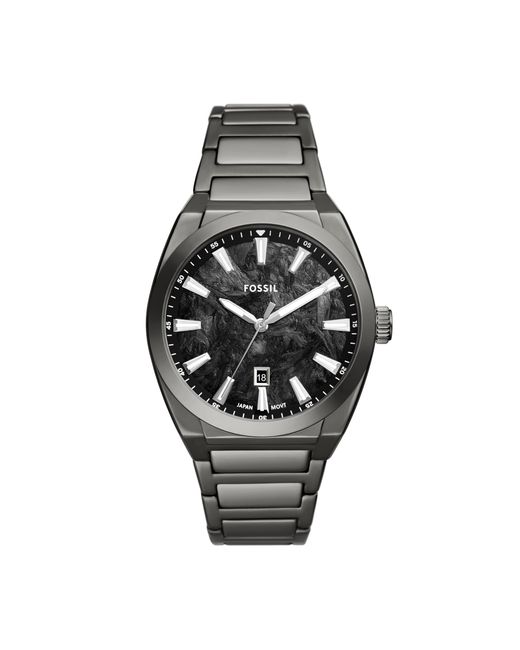 Fossil Everett Quartz Stainless Steel in Metallic for Men | Lyst