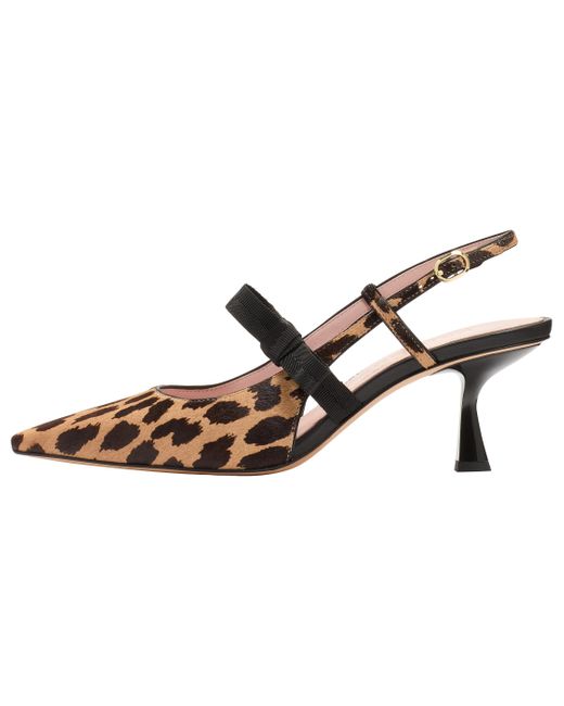 Kate Spade Maritza Modern Leopard Ballet Flat Pump in Black | Lyst