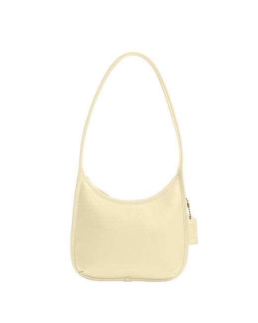 COACH The Originals Glovetanned Leather Curve Zip Bag in Natural | Lyst