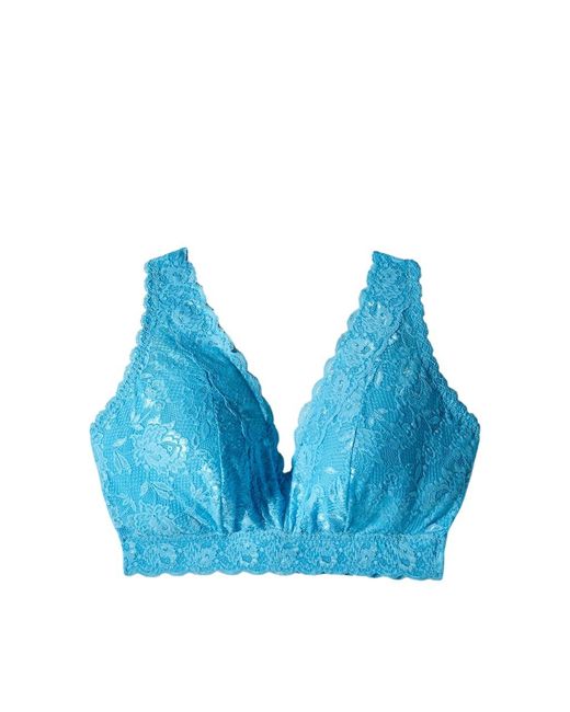 Cosabella Plus Size Say Never Ultra Curvy Plungie Bralette in Blue | Lyst