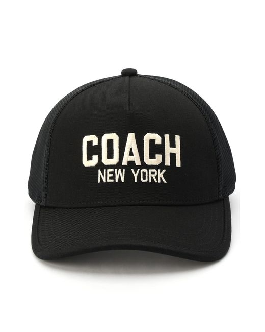 COACH New York Trucker Hat in Black | Lyst