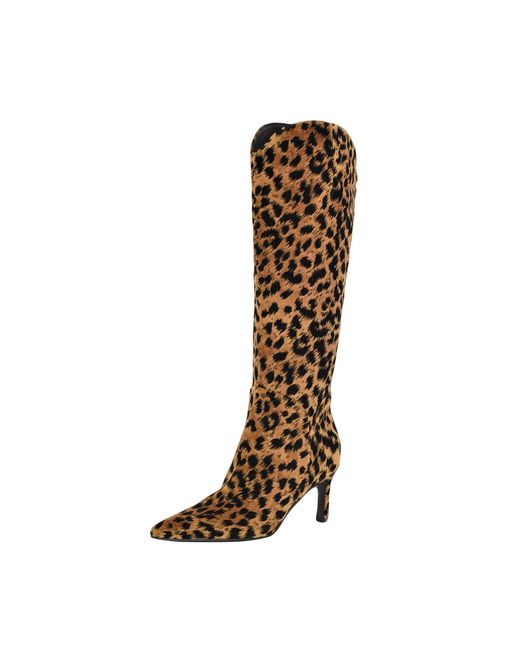 Guess Palisa Wide Calf Knee High Boot in Brown | Lyst UK