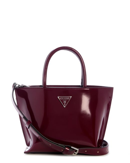Guess Arnela Mini Tote in Purple | Lyst