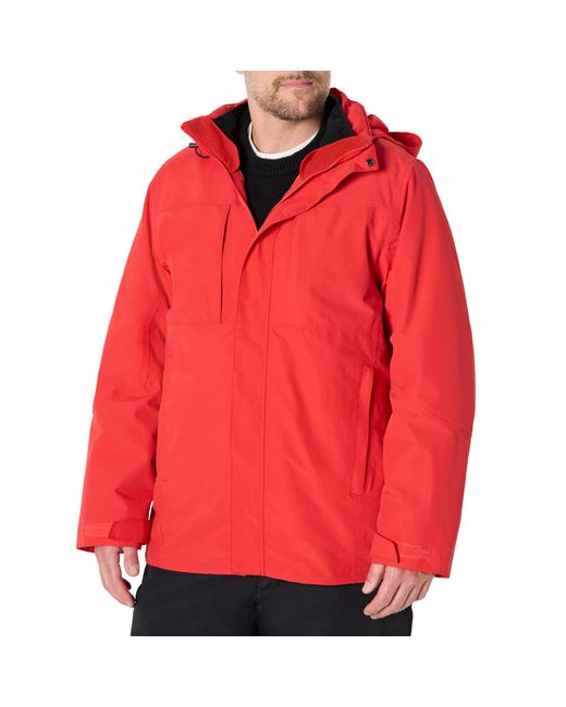 Amazon Essentials Water Resistant 3 In 1 Snow Jacket in Red for Men ...