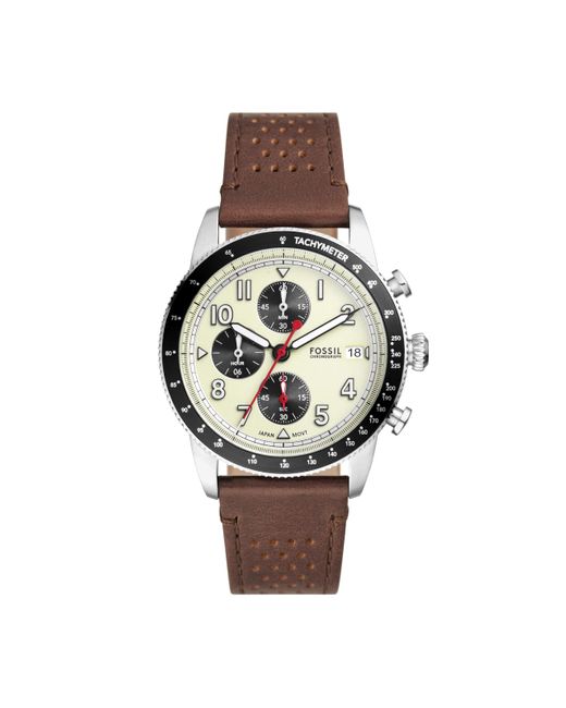 Fossil Sport Tourer Quartz Stainless Steel Chronograph Watch in Brown ...