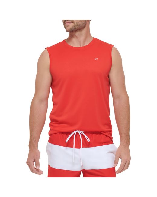 Calvin Klein Denim Standard Light Weight Quick Dry Sleeveless 40+ Upf ... Calvin Klein Denim Standard Light Weight Quick Dry Sleeveless 40+ Upf ...