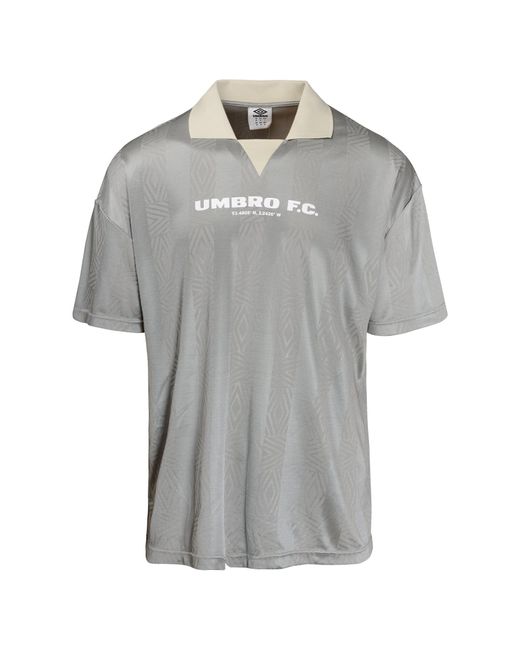 Umbro Short Sleeve Collared Football Shirt in Gray for Men | Lyst