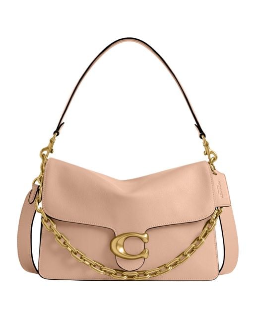 COACH Chain Tabby Shoulder Bag 30 in Natural | Lyst