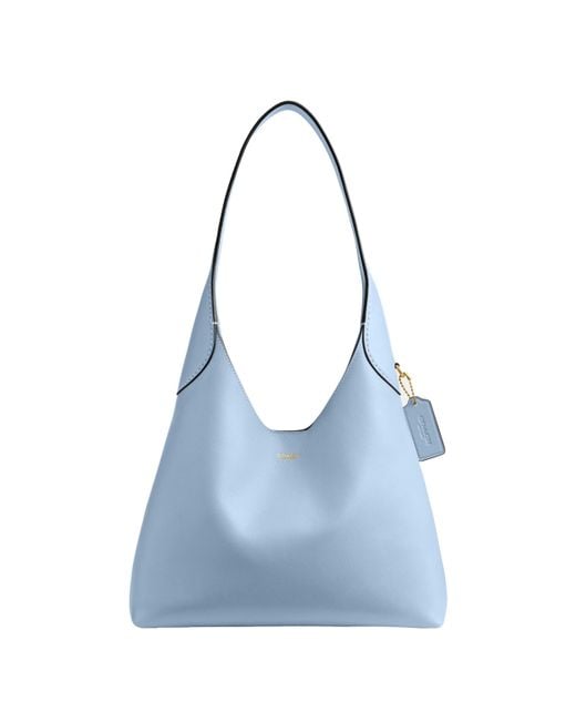 COACH Brooklyn Shoulder Bag 28 in Blue | Lyst
