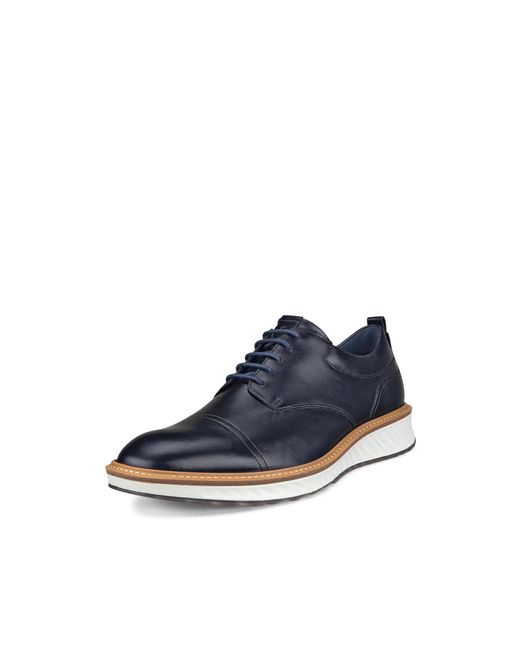 Ecco St.1 Hybrid Captoe Oxford in Blue for Men | Lyst
