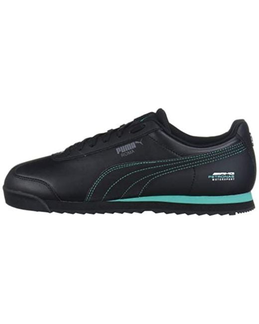 PUMA Leather Mercedes Amg Petronas Roma Men's Sneakers in 01 (Black ...