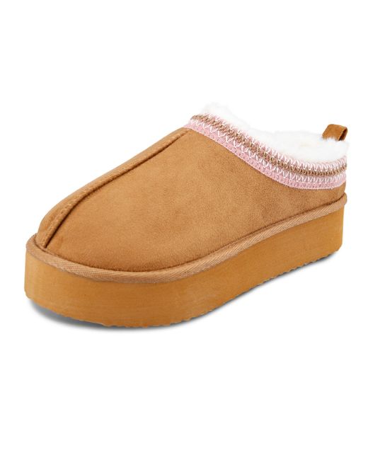 Jessica Simpson 1.25 Inch Platform Memory Foam Slide-on Clog Slipper ...