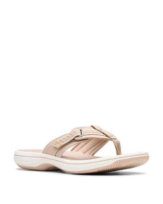 Clarks Casual Flip-flop in Pink | Lyst