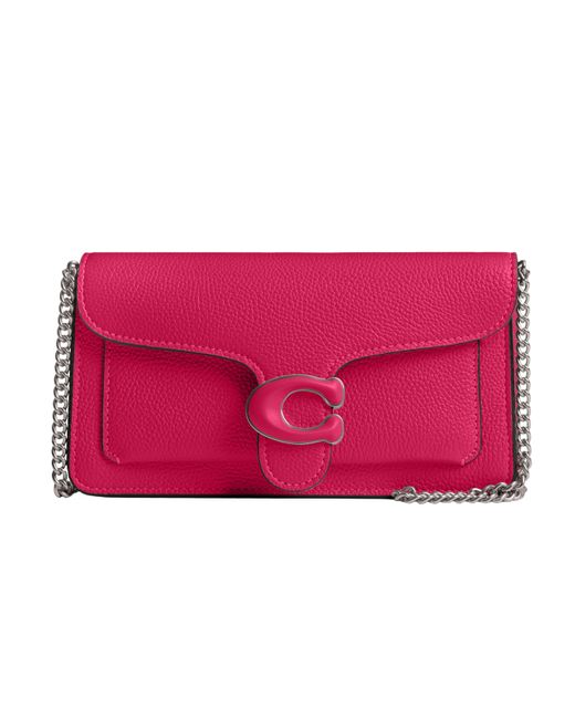 COACH Tabby Chain Clutch in Pink | Lyst