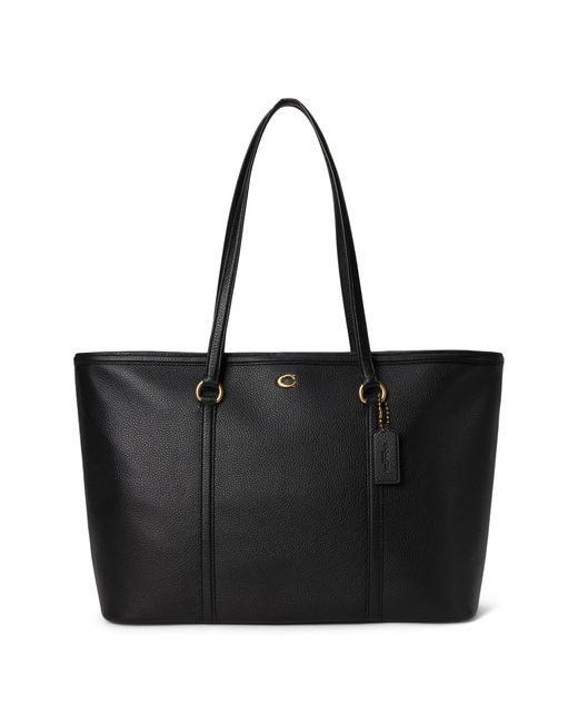 COACH Legacy Zip Tote in Black | Lyst