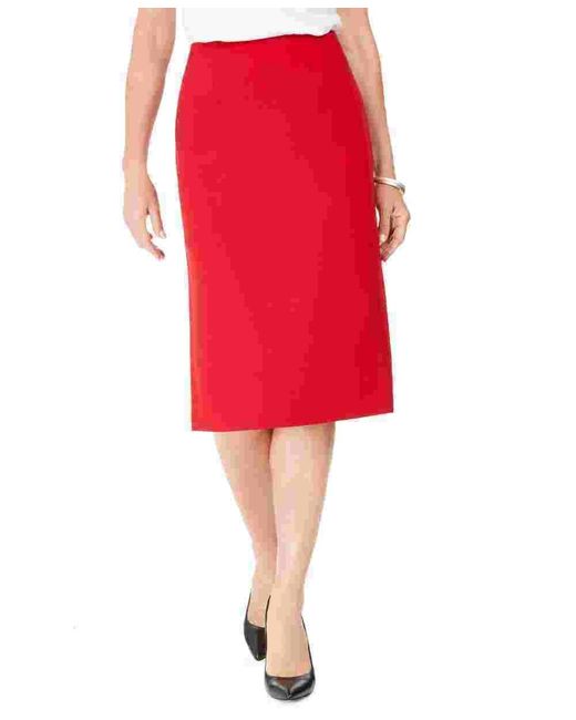Kasper Plus Size Skirt-fire Red | Lyst