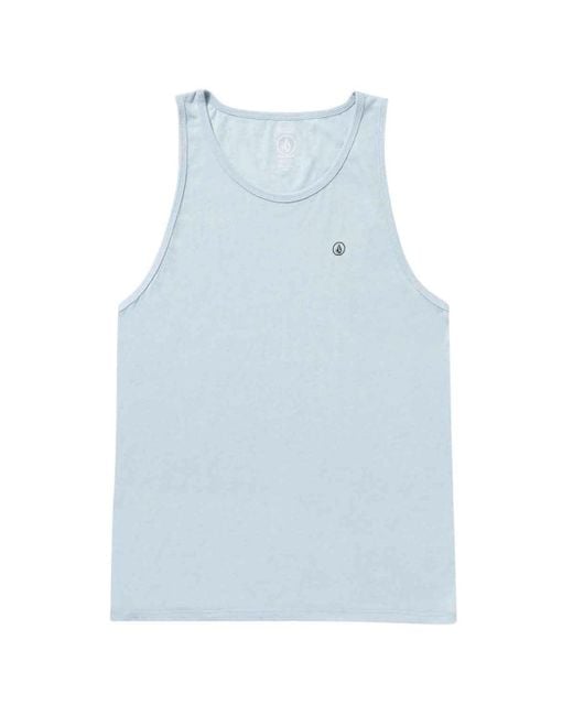 Volcom Solid Heather Tank in Blue for Men | Lyst