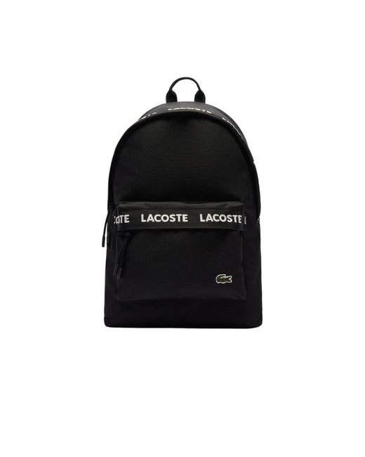 Lacoste Neocroc Logo Backpack in Black | Lyst