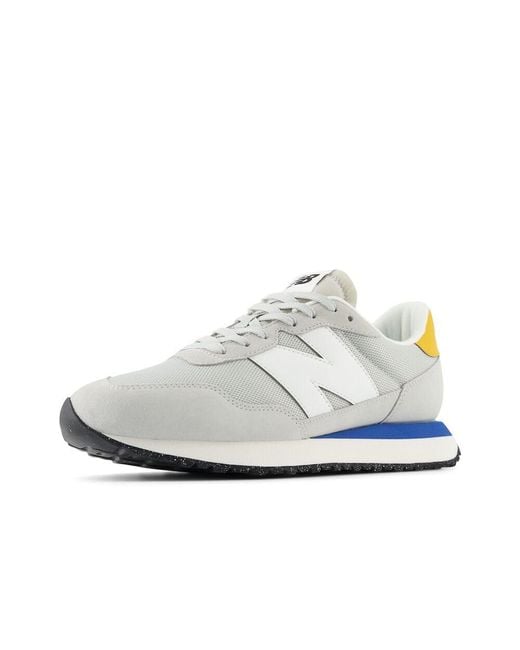 New Balance 237 In Grey/white/yellow/blue Suede/mesh for Men | Lyst