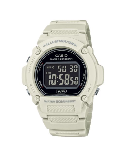 G-Shock W219hc Series | 's Digital Watch | White/black | 50m Wr | Led ...