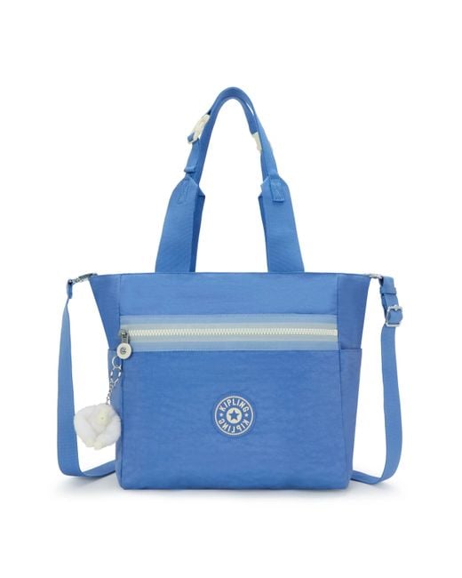 Kipling Loona Fc Tote Bag in Blue | Lyst