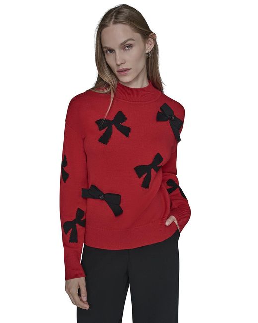 Karl Lagerfeld Paris Sportswear Sweater in Red | Lyst