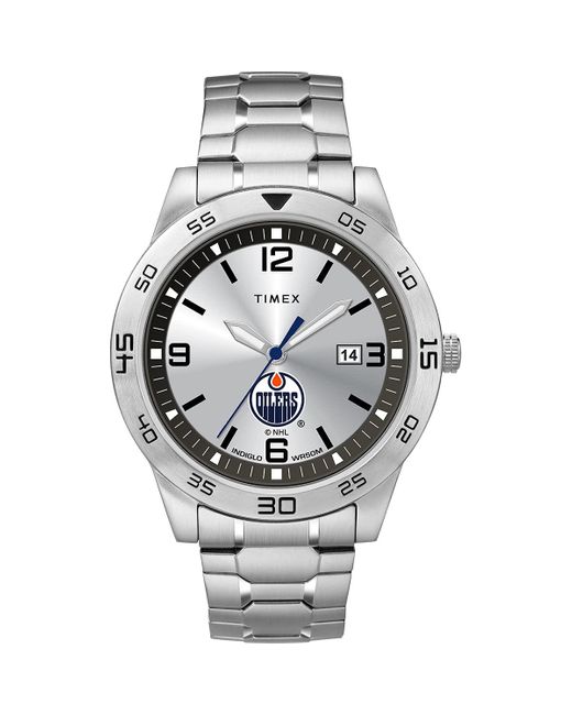 Timex Tribute Nhl Citation 42mm Watch – Edmonton Oilers With Stainless ...